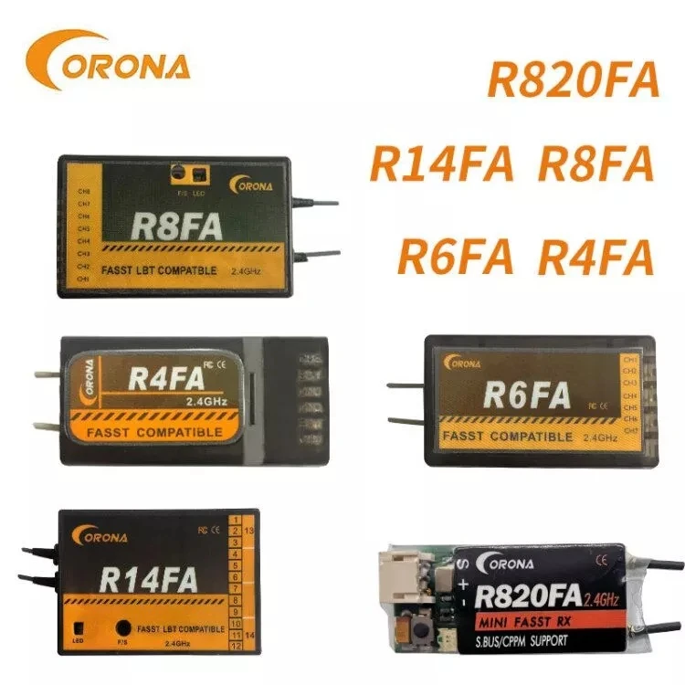 Corona 2.4Ghz R820FA F4FA R6FA F8FA R14FA SBUS Receiver Compatible ...