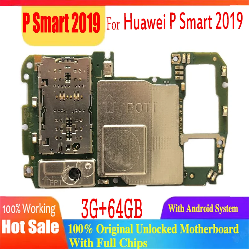 64gb For Huawei P Smart 2019 Motherboard Original Mainboard Unlocked ...