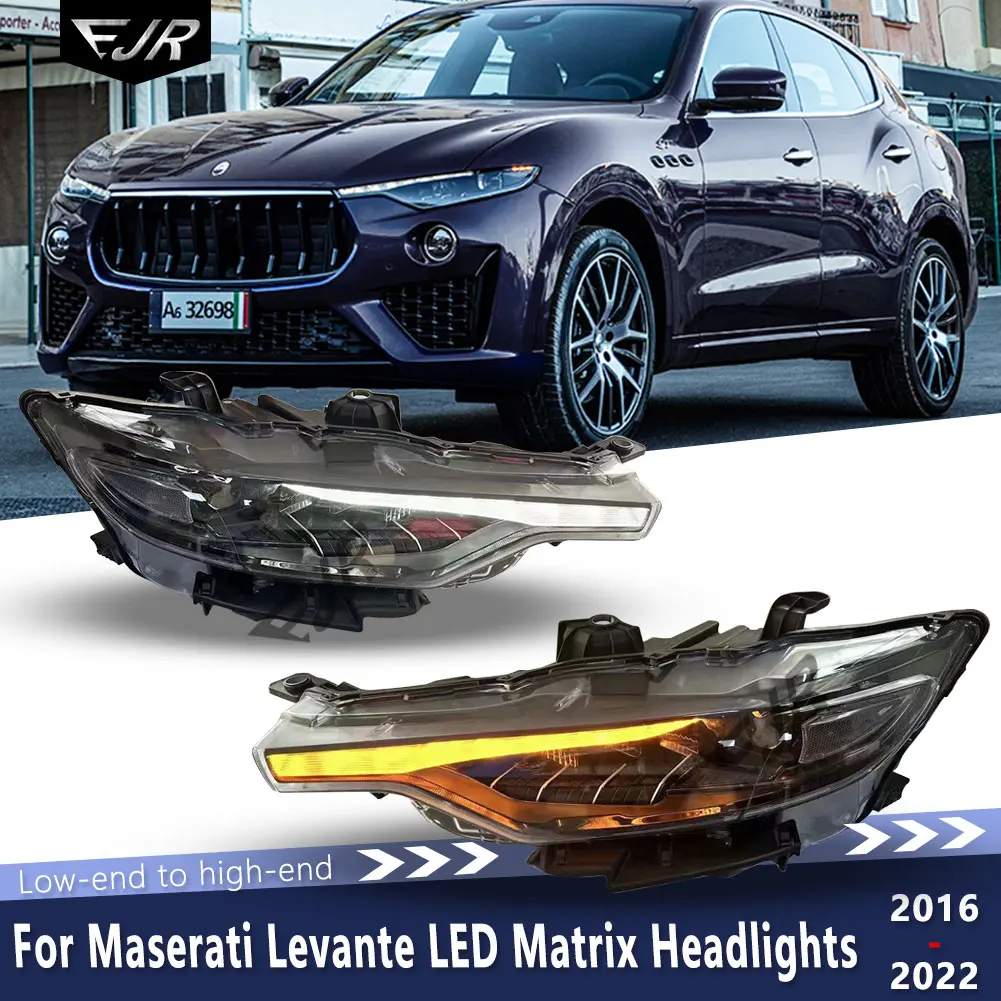 For-Maserati-Levante-2016-2022-Headlight-Assemblies-Low-to-High-End-LED ...