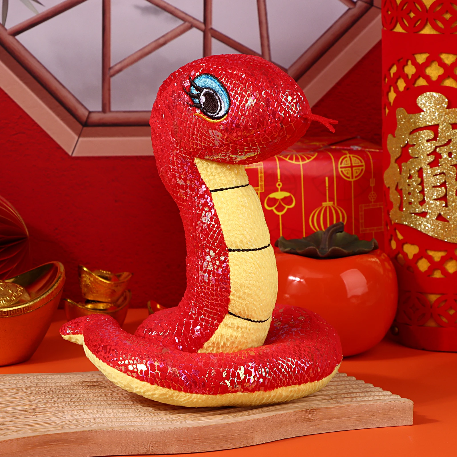 2025-Lunar-New-Year-Decorations-Snake-Plush-Toys-Chinese-Zodiac-Snake ...