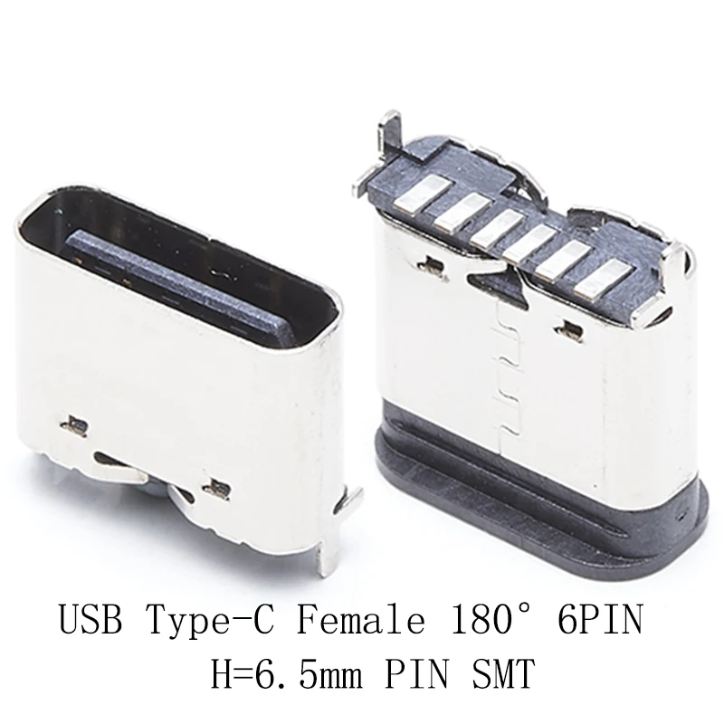 10pcs-lot-USB-2-0-Type-C-Female-Connector-180-6Pin-H-6-5mm-PIN-SMT.jpg
