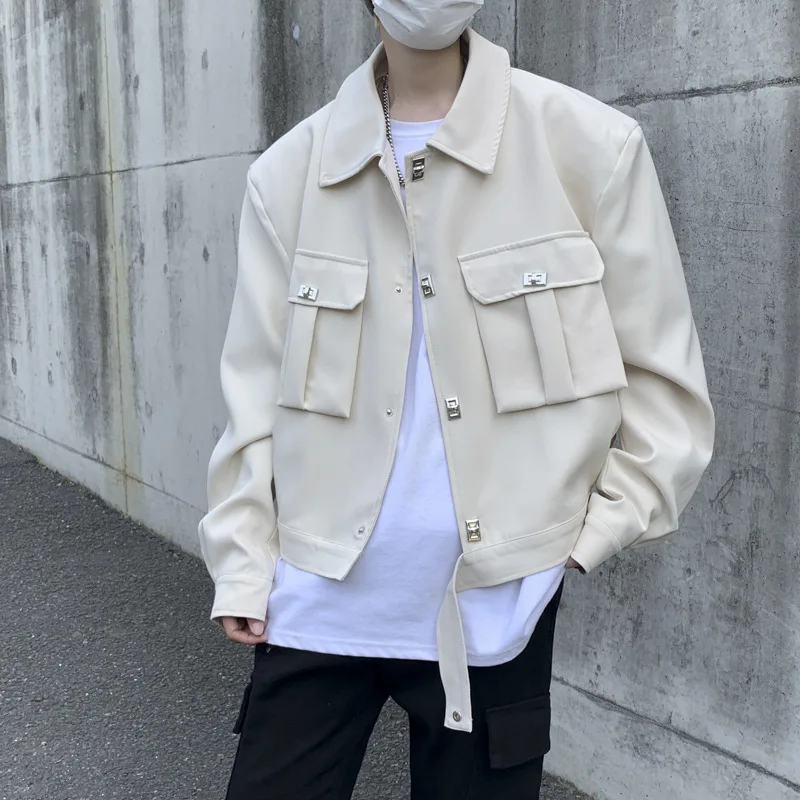 Chaqueta-de-motocicleta-de-ajuste-moderno-para-hombre-hombreras-de ...