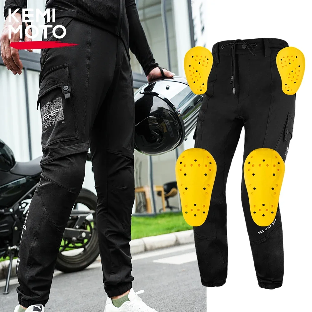 Motorcycle Pants Men Summer Trousers Breathable Riding Off-road Soft CE ...