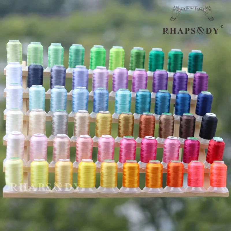 Rhapsody Polyester Embroidery Machine Thread 550Y Per Spool 60 for ...