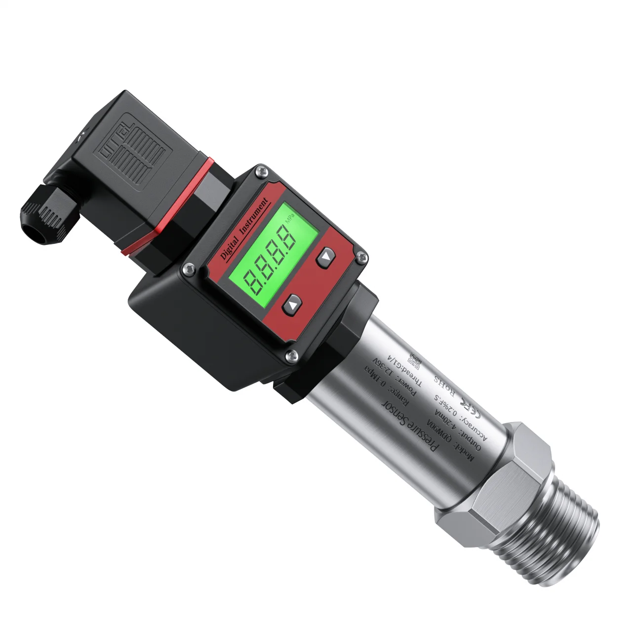4-20mA-Pressure-Transmitter-Hydraulic-Analog-Fuel-Oil-Water-Air ...