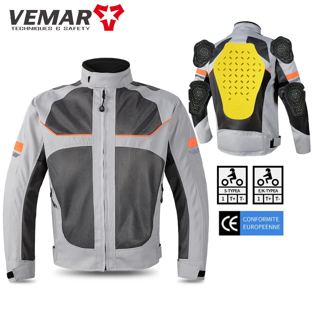 Vemar-Men-s-Motorcycle-Jacket-Summer-Breathable-Mesh-Moto-EVA-CE ...