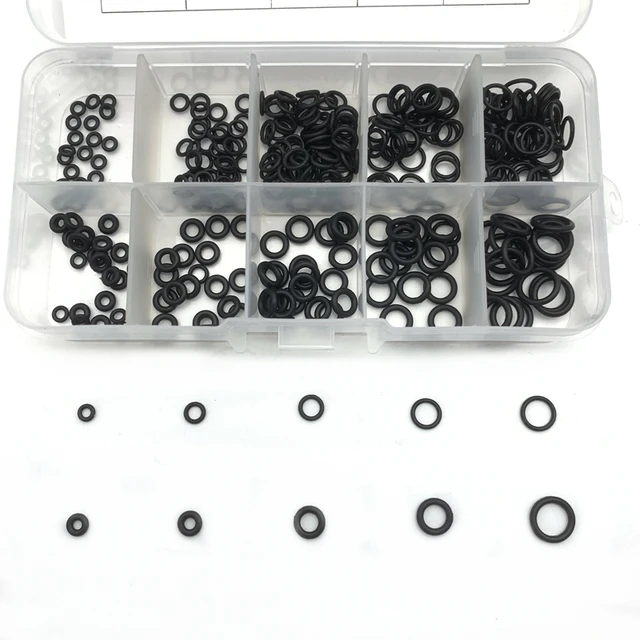 250Pcs 10 Sizes O-ring Set Seal Ring Oil Resistant And High Temperature ...