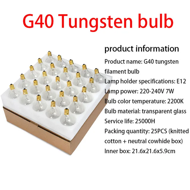 25pcs/lot Outdoor G40 LED String Light Bulb Globe Replacement Led Bulbs ...