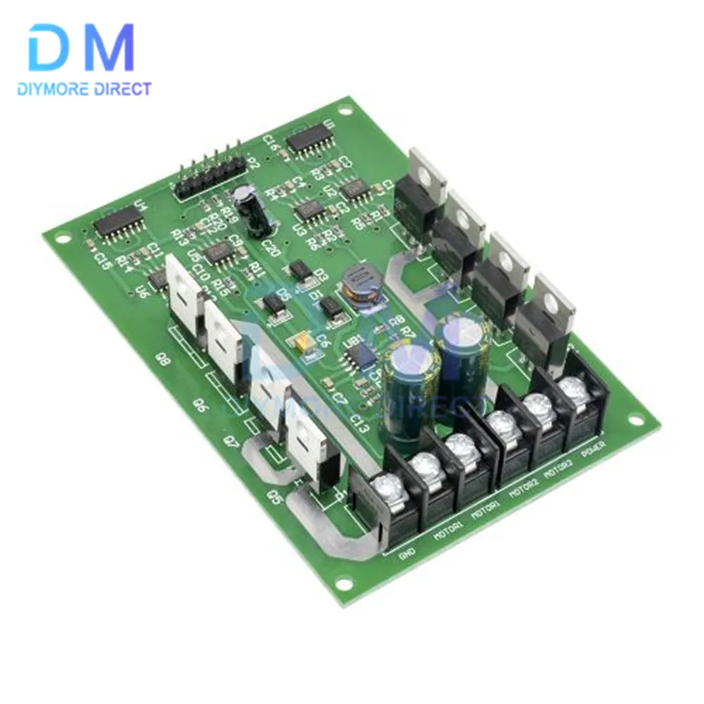 H-Bridge DC Dual Motor Driver PWM Module DC 3~36V 15A Peak 30A High Power Control Board - AliExpress
