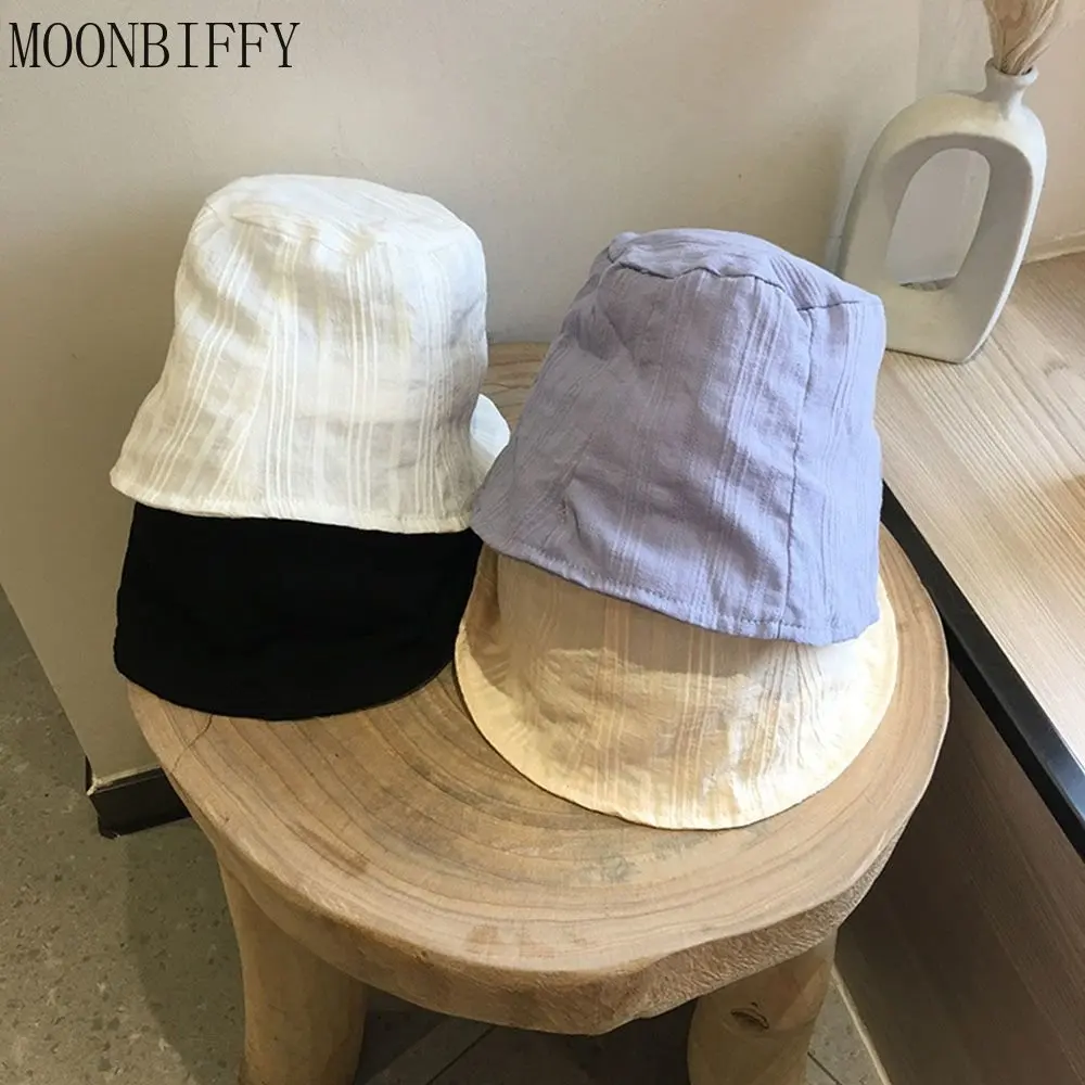 Sun-Hats-for-Women-Summer-Breathable-Fisherman-Hat-Personality-Striped ...