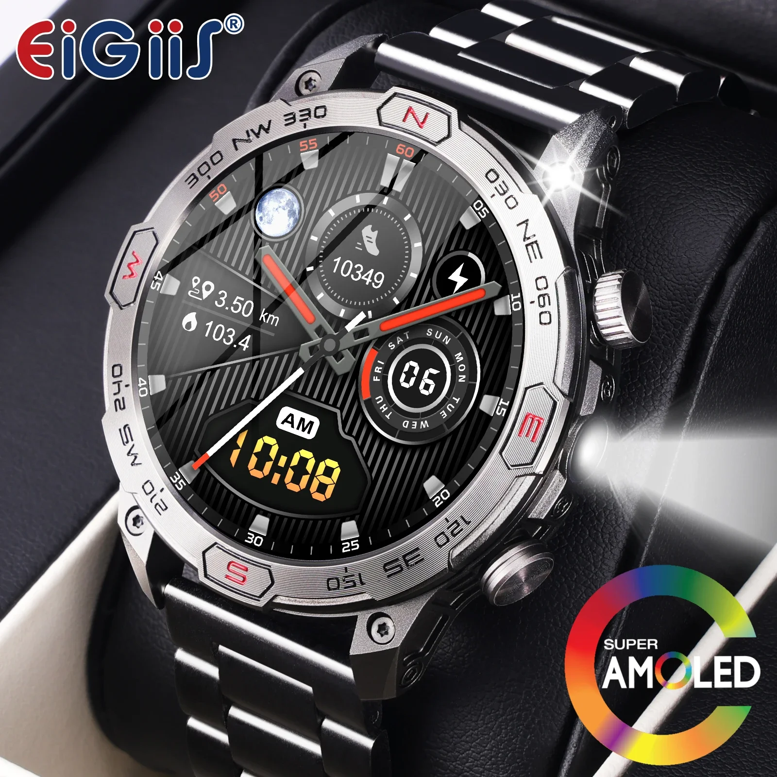 EIGIIS-reloj-inteligente-deportivo-KC86-para-hombre-pulsera-con ...