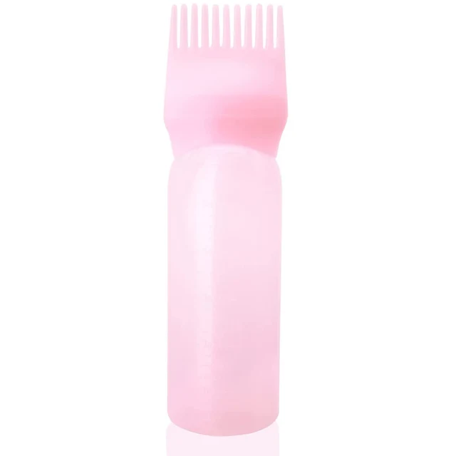 120ml Hair Root Comb Applicator Bottle Hair Dye Applicator Comb Brush ...