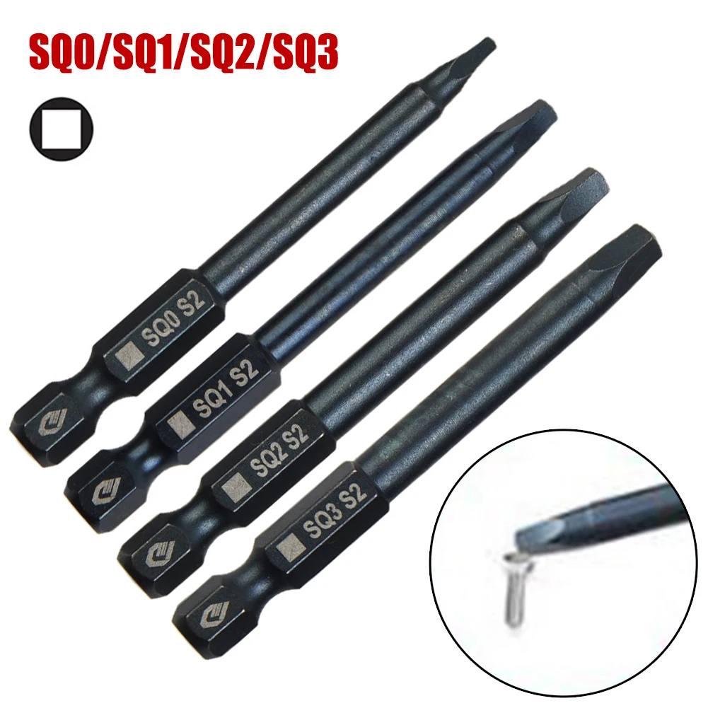 1pcs-65mm-SQ0-SQ1-SQ2-Square-Head-Screwdriver-Bits-Set-1-4Inch-Shank ...