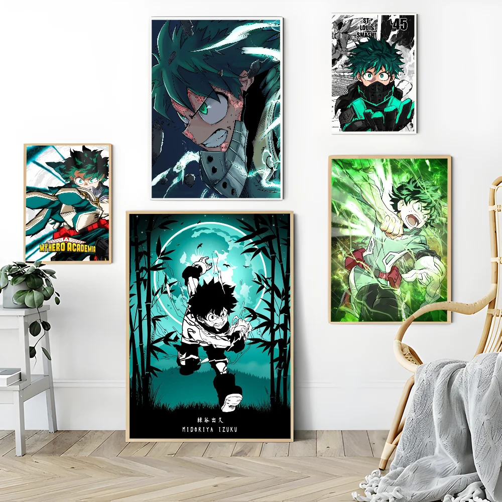 My-Hero-A-Academia-Deku-Poster-Self-adhesive-Art-Poster-Retro-Kraft ...
