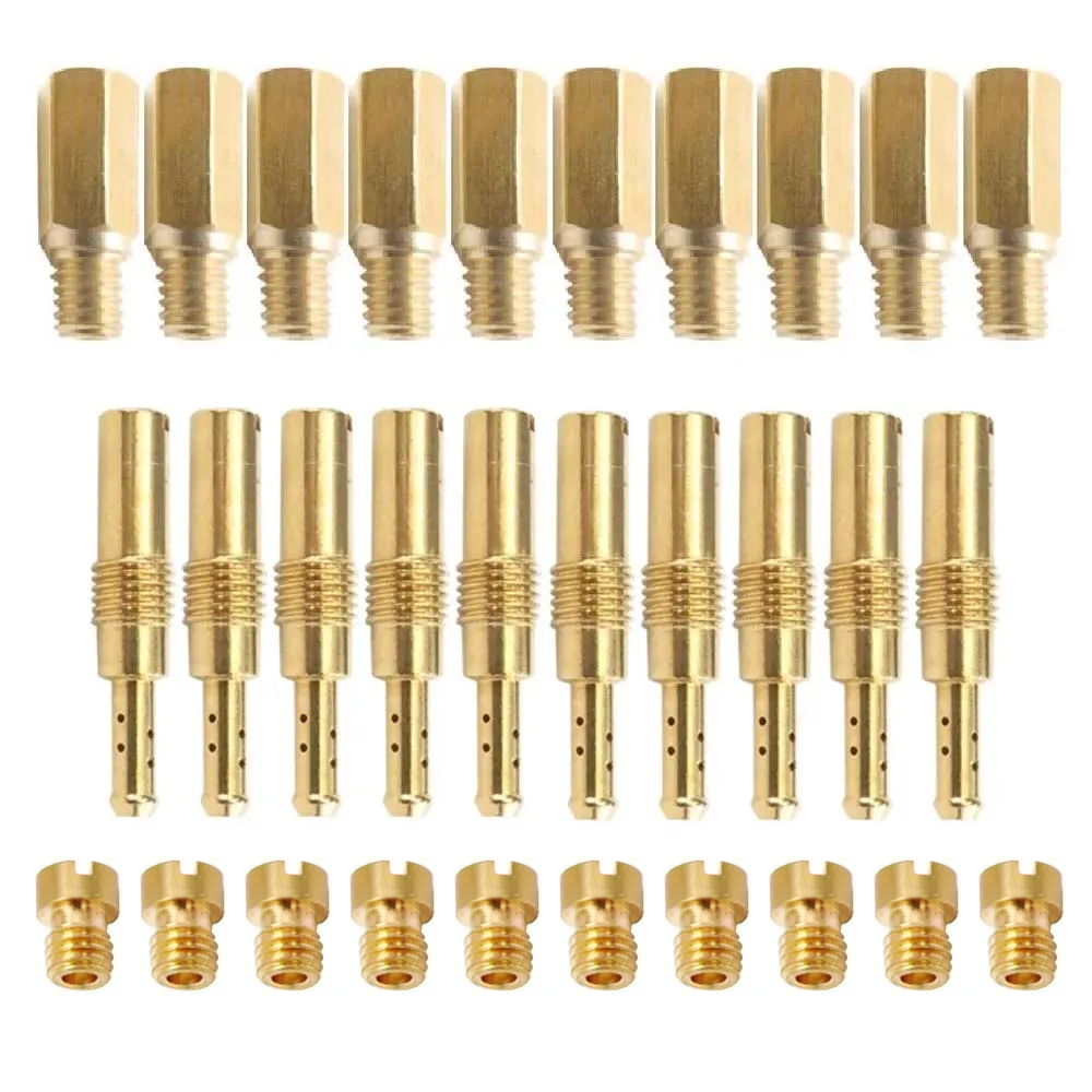 10pcs-Carburetor-Main-Jets-Slow-Pilot-Jets-M5-6mm-Thread-for-PWK-Keihin ...
