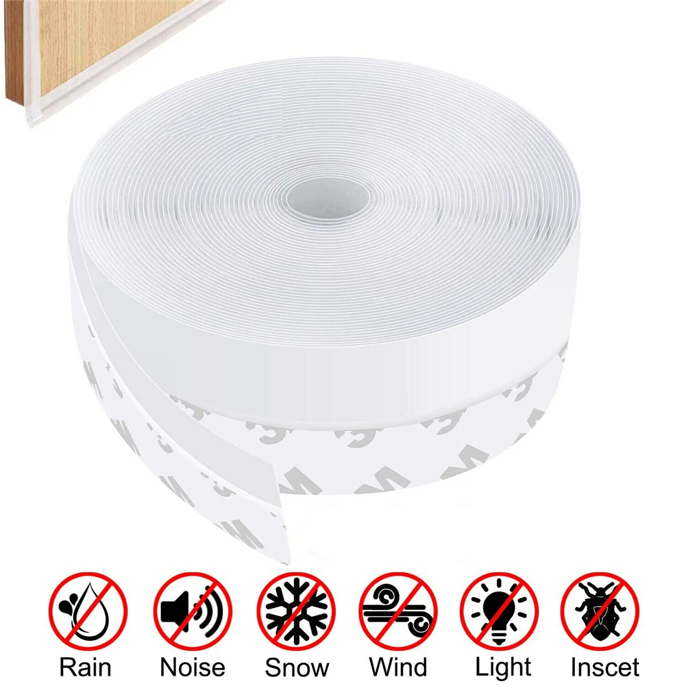 1m Self Adhesive Seal Strip Sealing Tape Door Bottom Weather Window ...