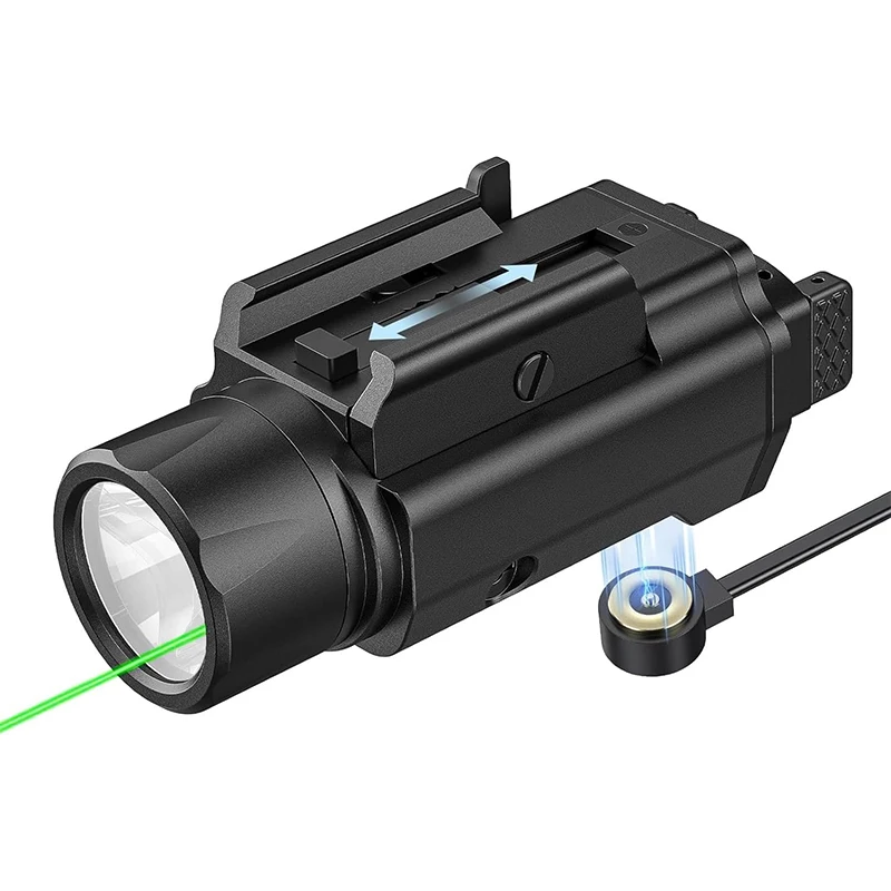 Tactical-LED-Flashlight-High-1500LM-Green-Laser-Magnetic-Charging ...