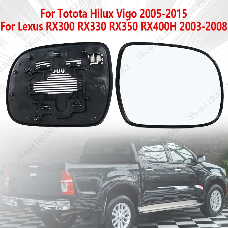 Heated-Anti-Glare-Rearview-Side-Mirror-Blue-Lens-Glass-For-Toyota-Hilux ...