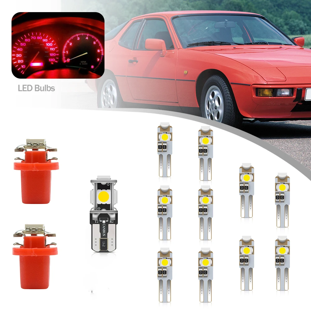 13Pcs Led Bulbs Car Dashboard Warming Indicator Speedo Oil Tach Cluster ...