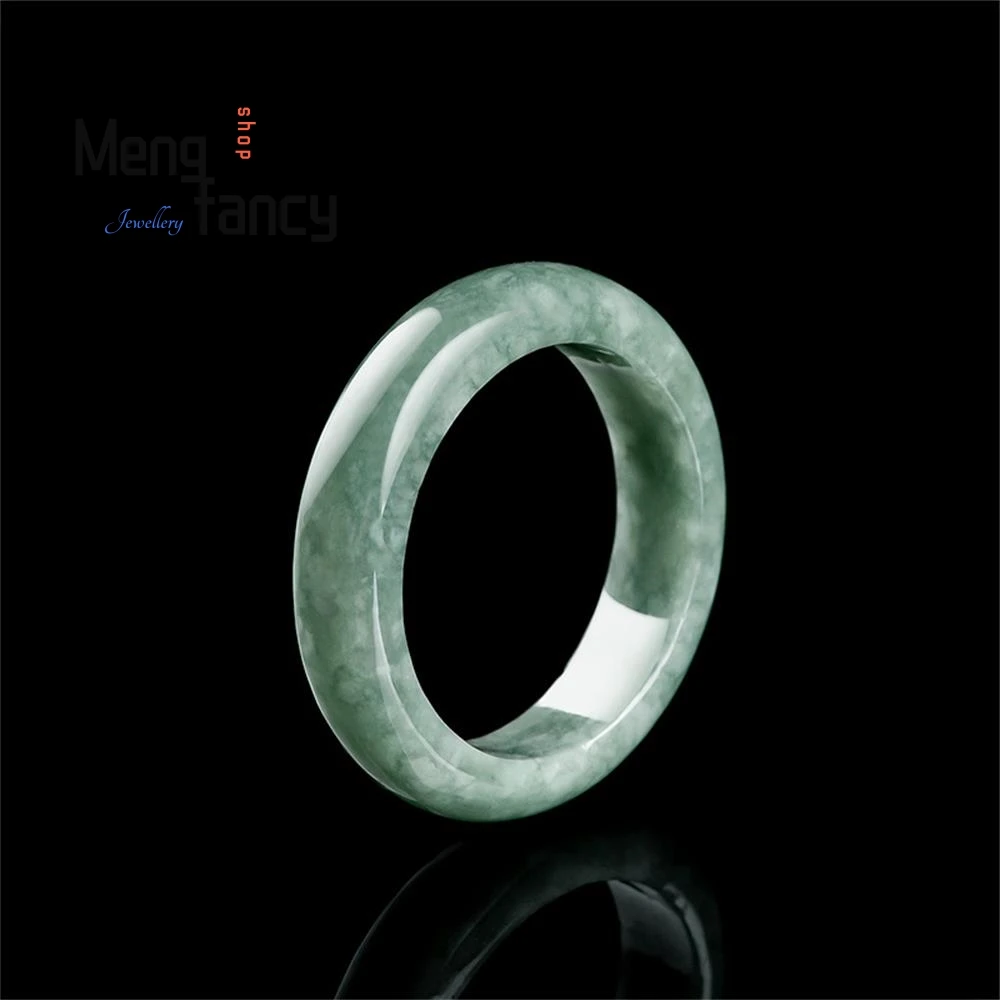 Anillo de jadeíta Natural con forma de semilla de hielo para hombre y ...