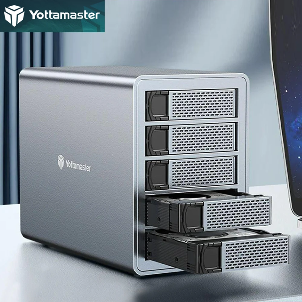 Yottamaster-5Bay-HDD-SSD-Enclosure-Support-USB3-1-GEN2-Type-C-10Gbps ...