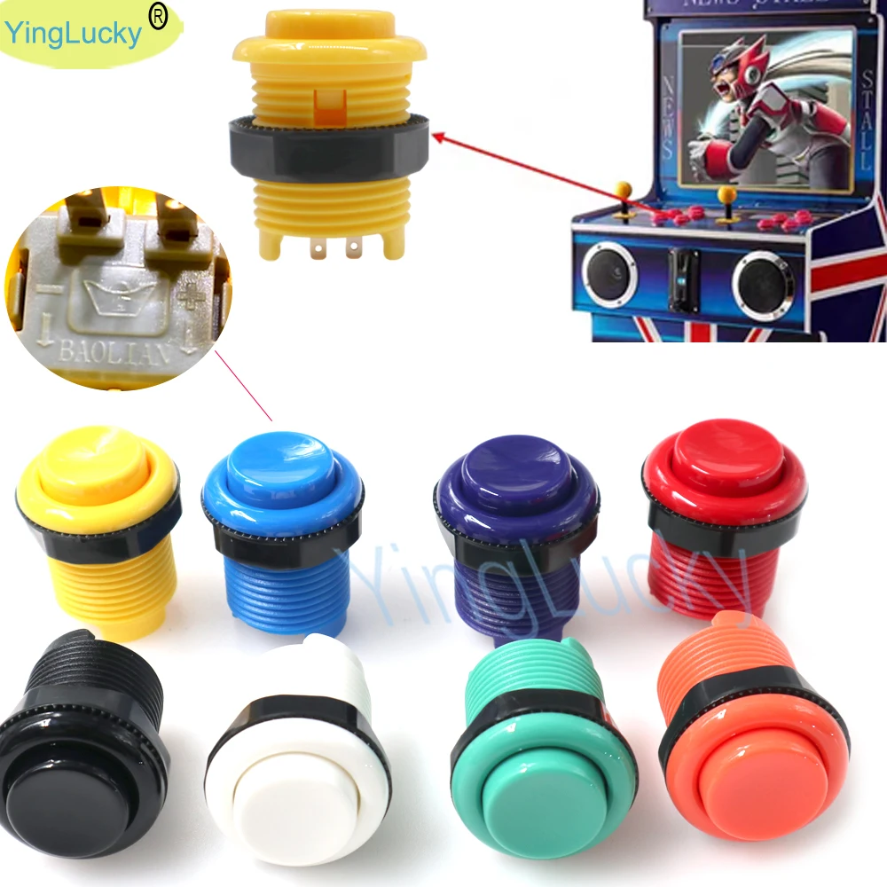 50-Pcs-American-Style-Spiral-Button-28mm-joystick-Arcade-Buttons ...