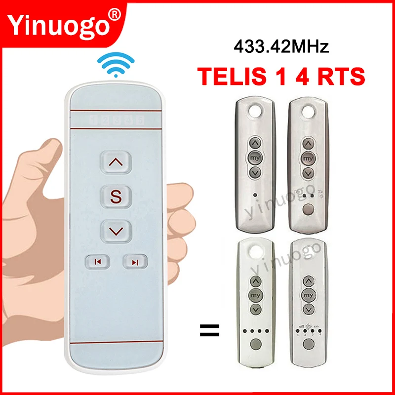 Yinuogo Telis 1 4 Rt Pure 433,42Mhz 5 Csatorna Távirányító ...