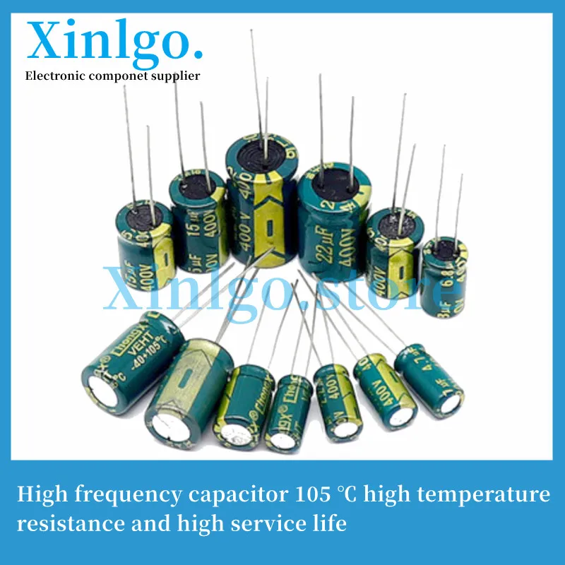 Capacitor de alumínio 6.3V 10V 16V 25V 35V 50V 82 63V 100V 400V 450V 100UF 220UF 330UF 470UF ...