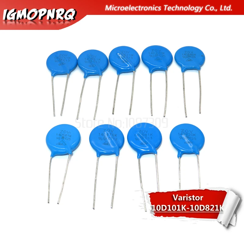 10PCS Varistor 14D151K 14D201K 14D220K 14D221K 14D270K 14D431K 14D470K ...