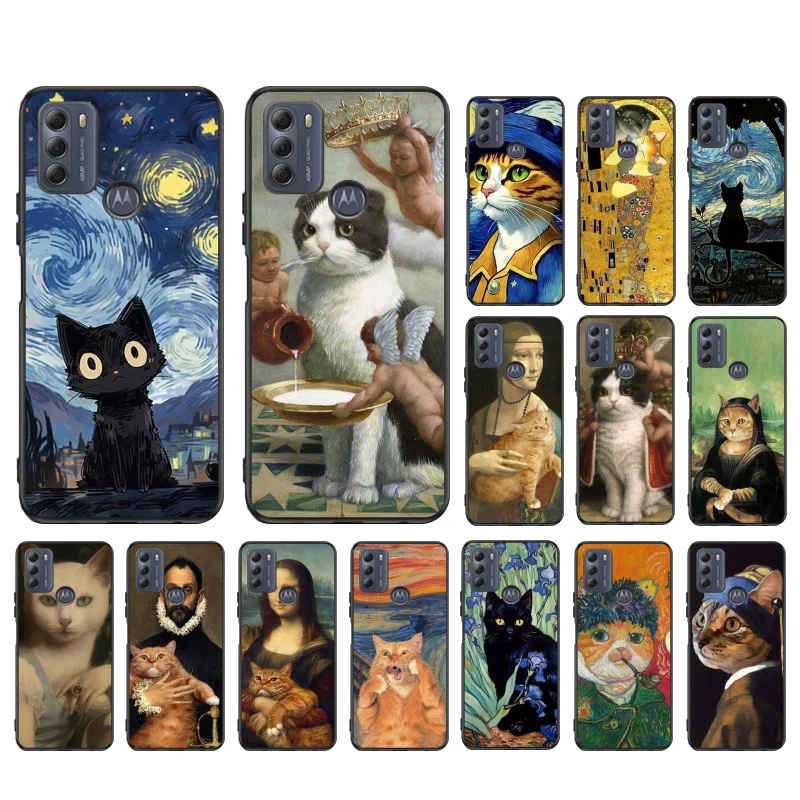 Van-Gogh-Gustav-Klimt-Mona-Lisa-Cat-Case-For-Moto-G-Stylus-5G-G-Play-G.jpg