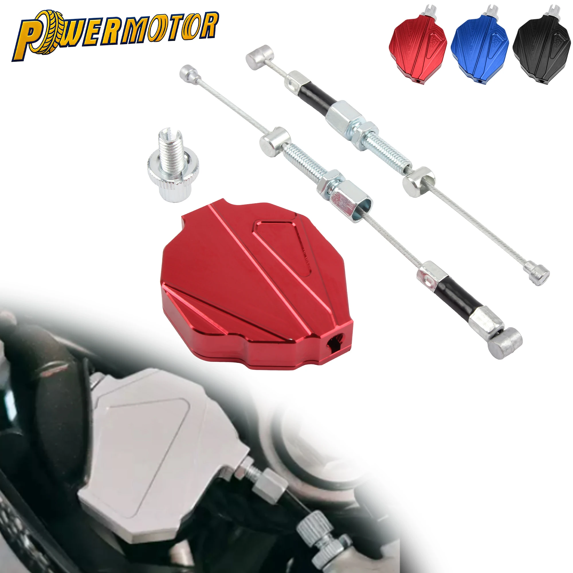 Universal Motorcycle Easy Pull Clutch System Stunt Lever Pull Cable ...