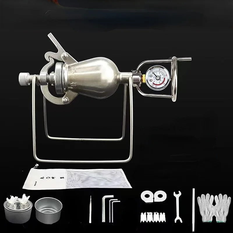 Hand Popcorn Machine Open Firing Popcorn Puffing Machine Stainless ...