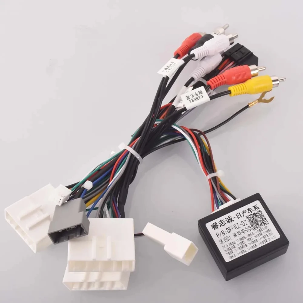 Car-Radio-Stereo-Wiring-Harness-Cable-Adapter-Android-16pin-For-Nissan ...