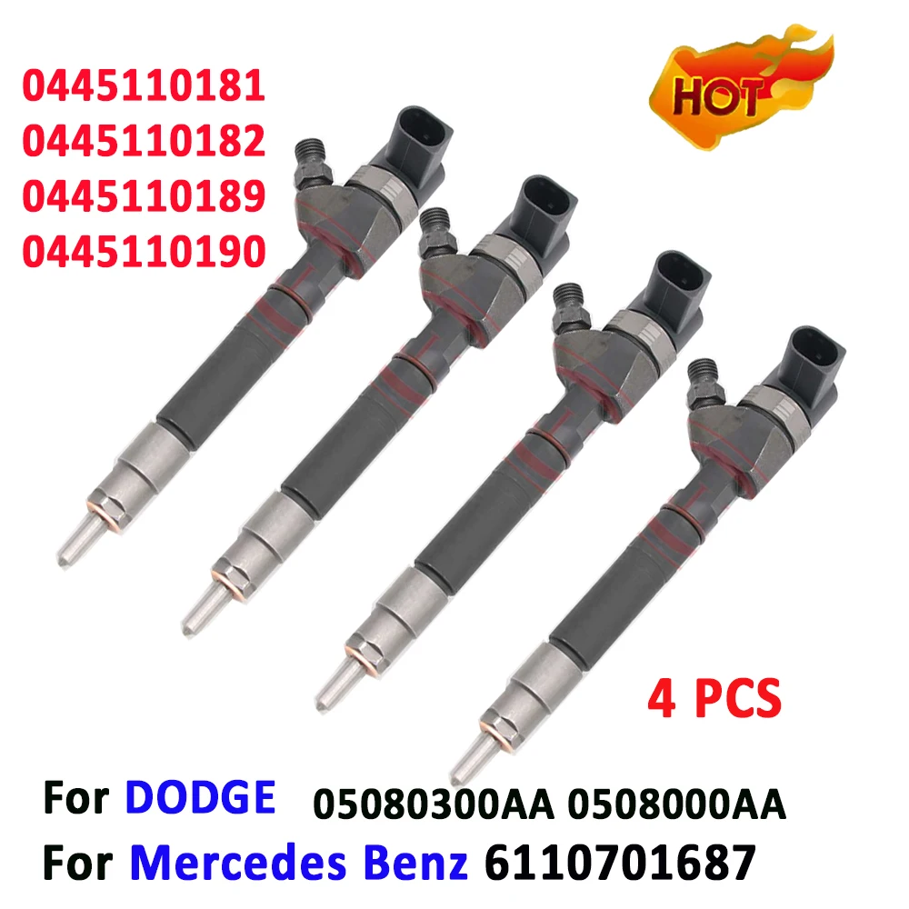 Inyector-di-sel-para-coche-boquilla-de-combustible-4-piezas-0445110182 ...