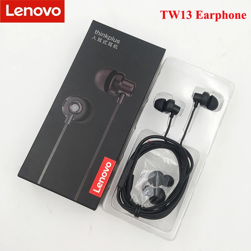 Original-lenovo-thinkplus-tw13-wired-fone-de-ouvido-fones-com-microfone ...