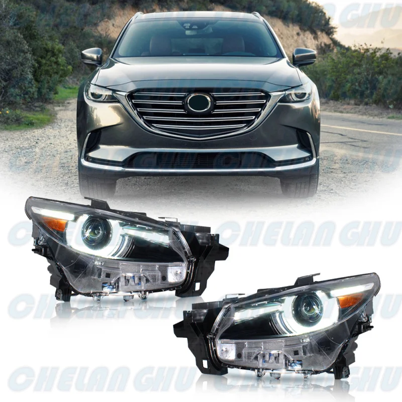 LED-AFS-Power-Adjust-HeadLight-For-Mazda-CX-9-2016-2017-2018-2019-2020 ...