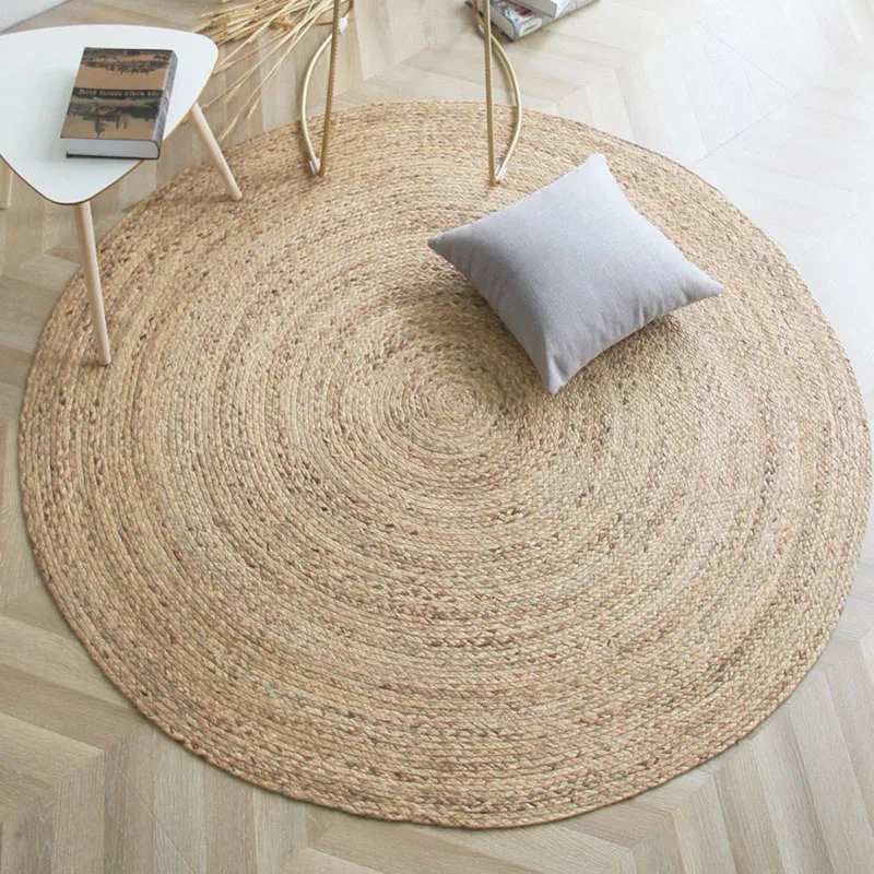 Japan-Style-Rattan-Round-Carpets-For-Living-Room-Bedroom-Kitchen-Decor ...