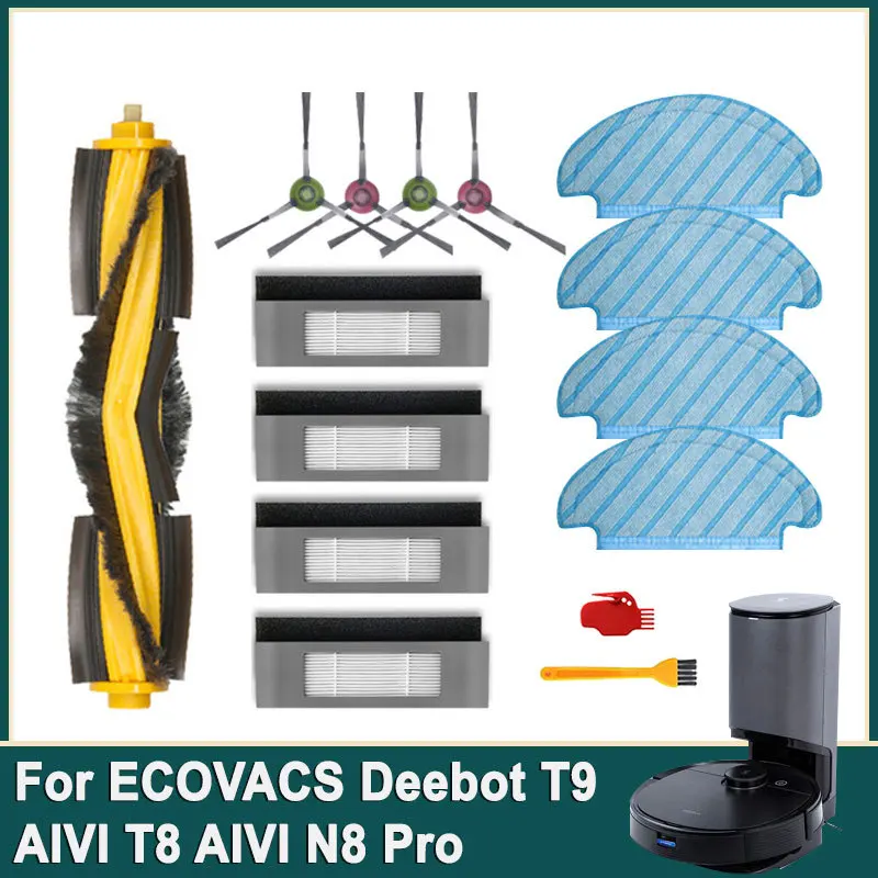 For-ECOVACS-Deebot-T9-AIVI-T8-AIVI-N8-Pro-920-950HEPA-Filter-Side-Brush ...
