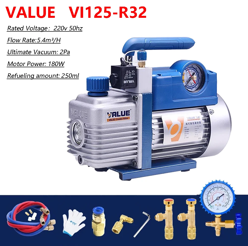VALUE-Vi125-R32-Refrigeration-Vacuum-Pump-Kits-for-Air-Conditioning-R32 ...