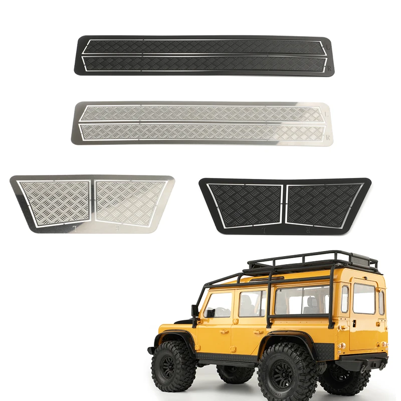 KCRC RCDream Stainless Steel Side Skirts Rear Fenders Decorative Sheet ...
