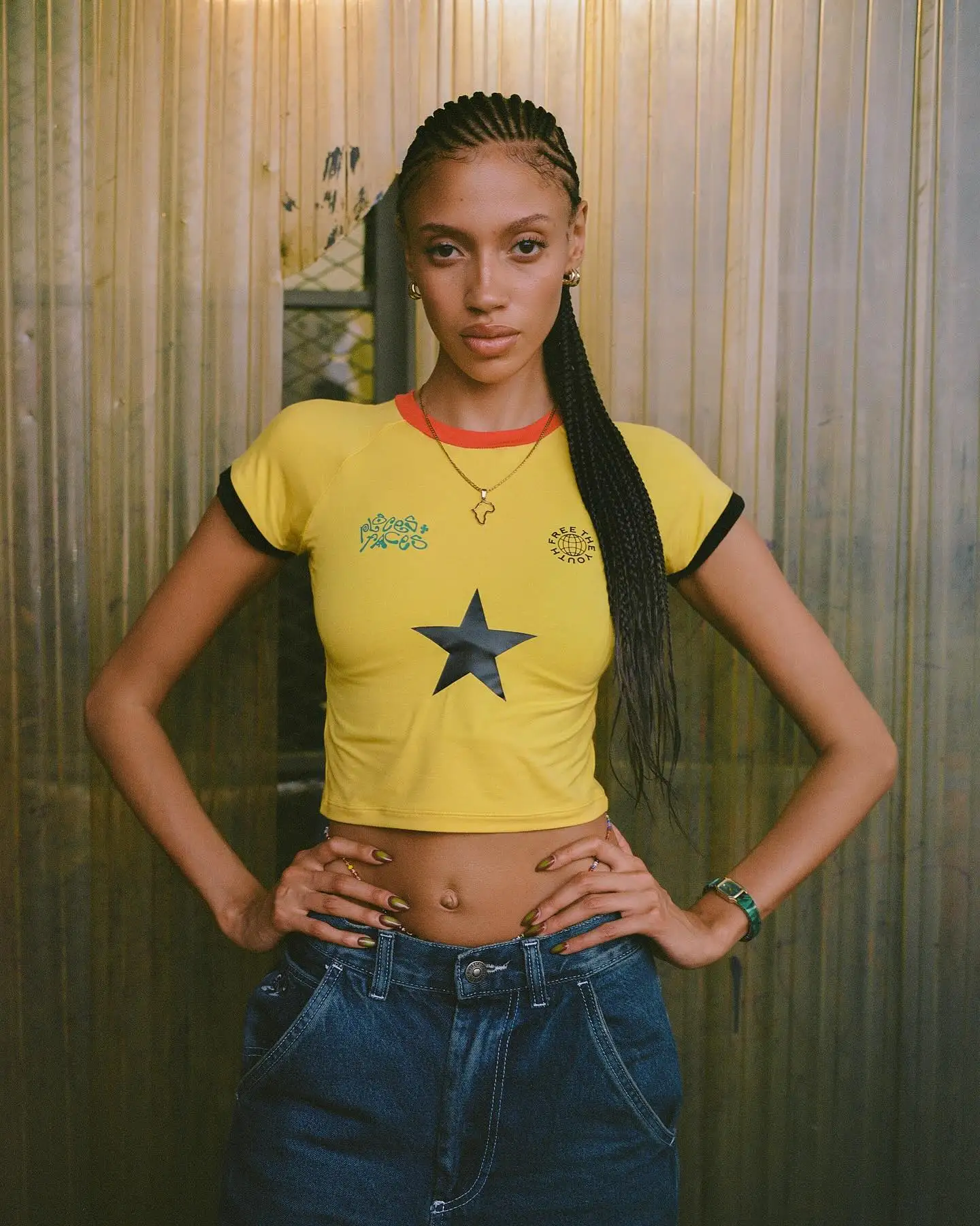 Carta-estampada-g-tica-corte-top-feminino-top-est-tico-roupa-de-rua ...