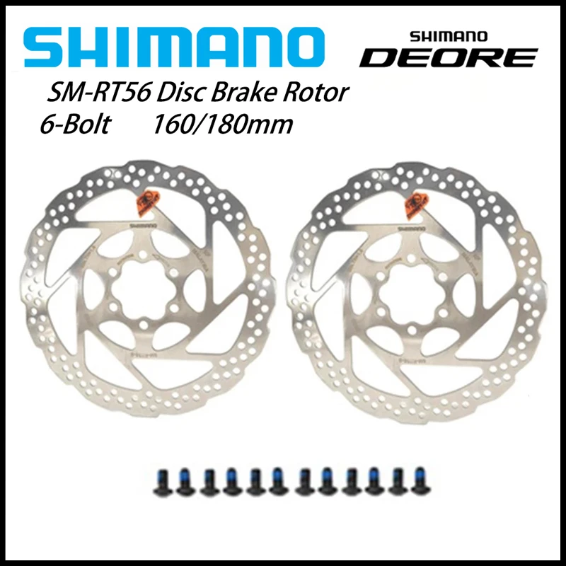 Shimano DEORE SM RT56 Brake Disc 6 Bolt Mountain Bikes Disc M610 RT56 ...