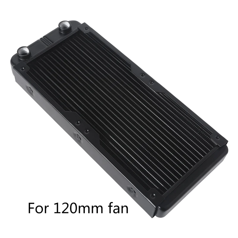 240mm-18-Tube-Computer-Water-Cooling-Radiator-G1-4-Female-Thread-Heat ...