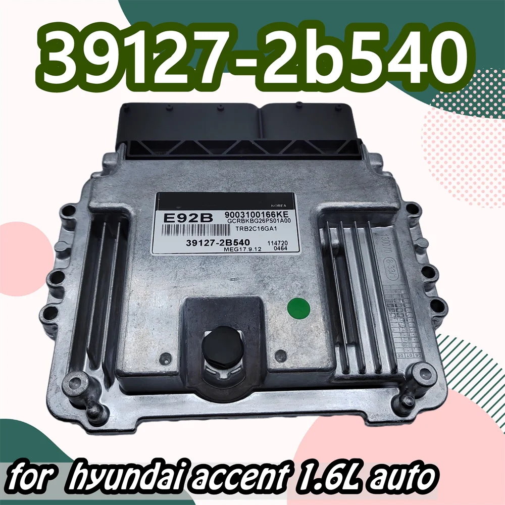 ecu 39127-2b540 e92b for hyundai accent 1.6L auto 2010~2014 ...