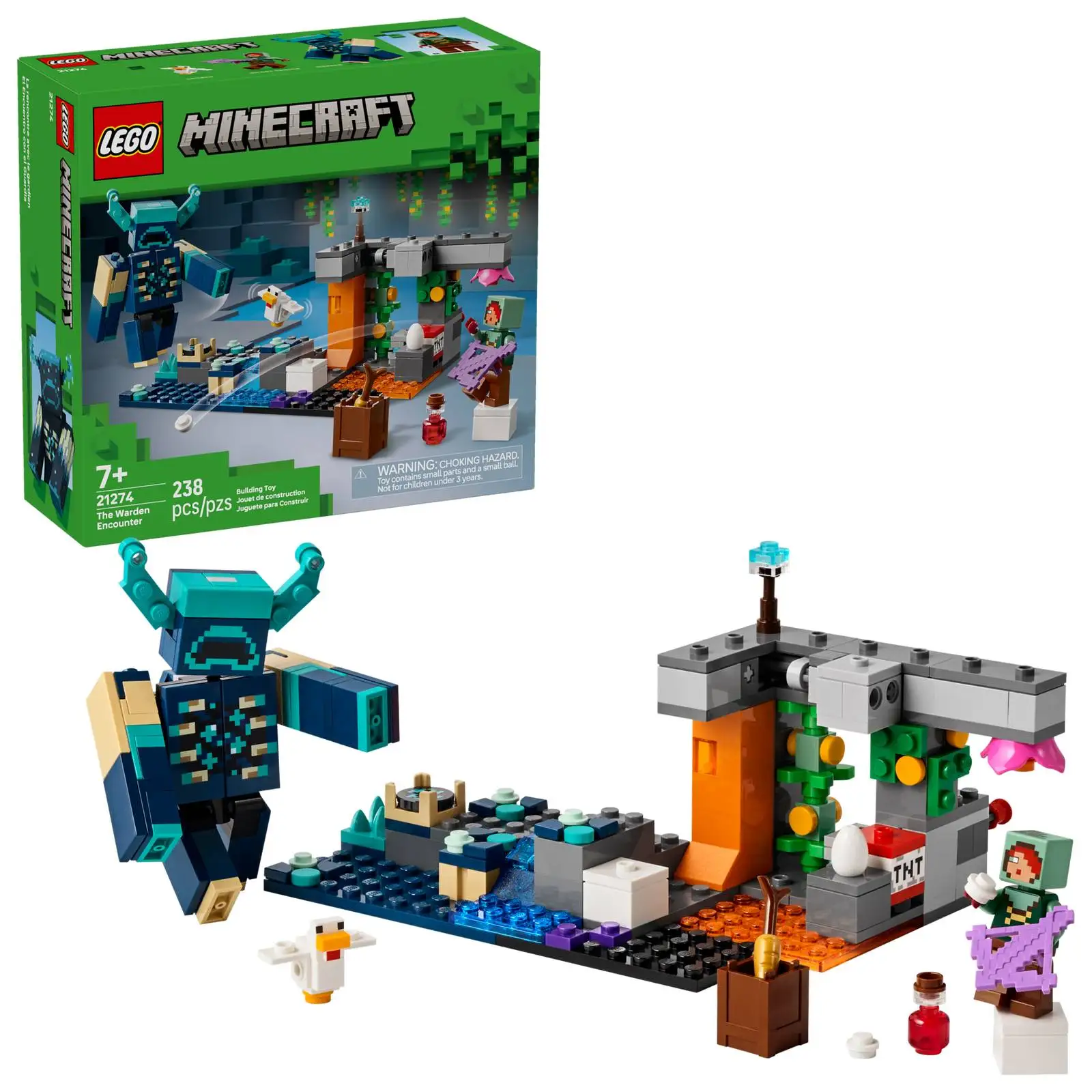 LEGO ® Minecraft ® Juguete para jugadores The Warden Encounter 21274 ...