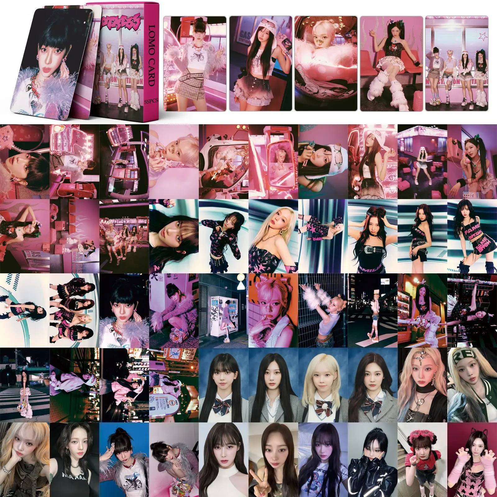 KPOP-55pcs-WINTER-NINGNING-KARINA-GISELLE-Album-Hot-Mess-LOMO-Card-Fans ...