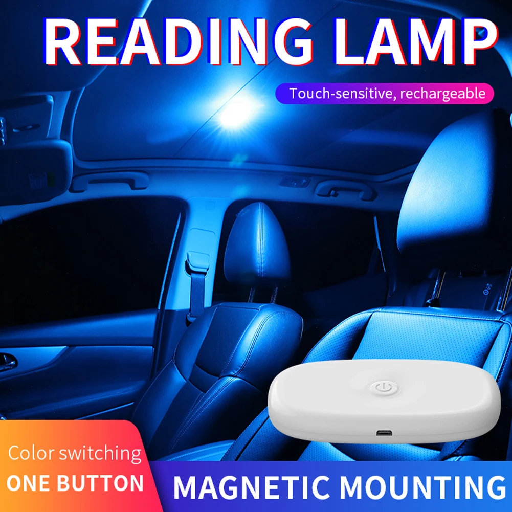 Universal-Car-Reading-Light-USB-Rechargeable-LED-Interior-Light ...