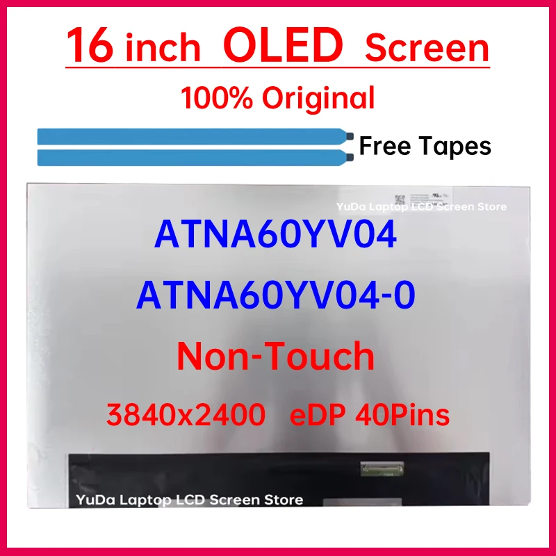 16 Inch Laptop OLED LCD Screen ATNA60YV04 ATNA60YV04-0 Display Matrix ...