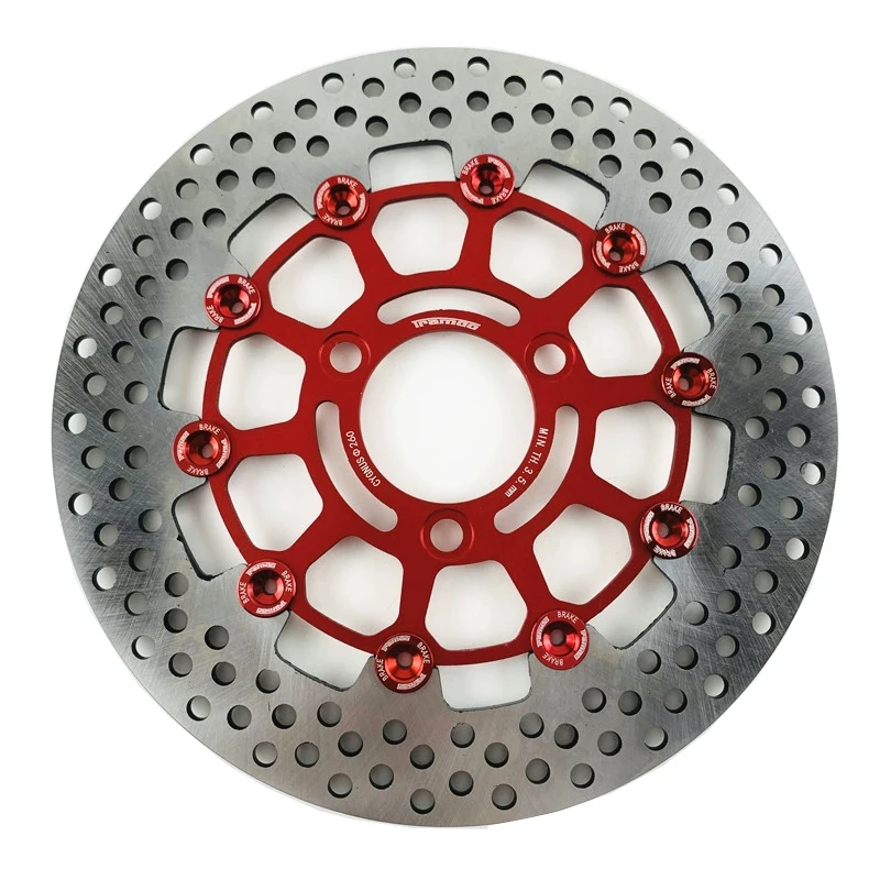 Universal-Motorcycle-CNC-Aluminum-3-holes-260-70mm-Floating-disk-brake ...