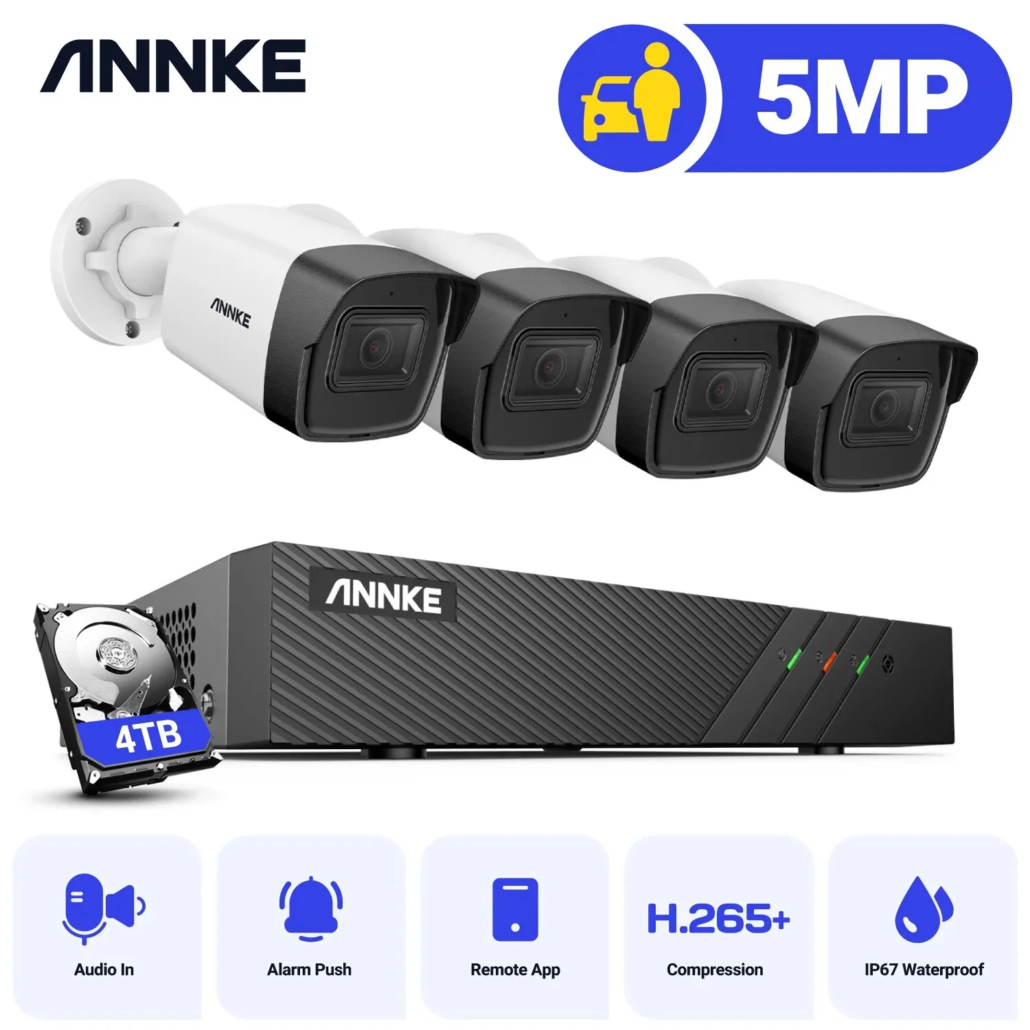 ANNKE-H500-8CH-5MP-Security-Camera-System-NVR-Kit-CCTV-Video ...